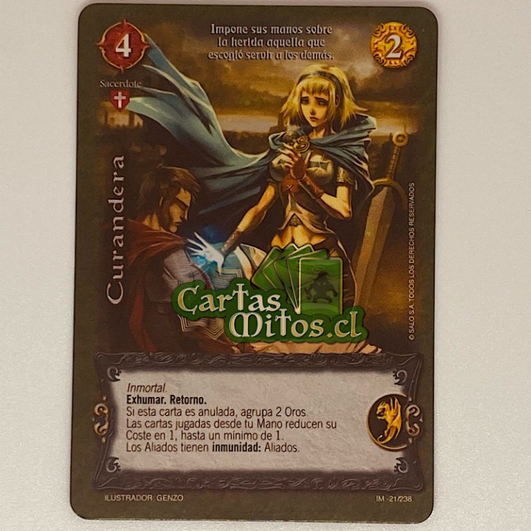 21/238 Curandera - Mitos Y Leyendas - Inmortales - Cartas Mitos