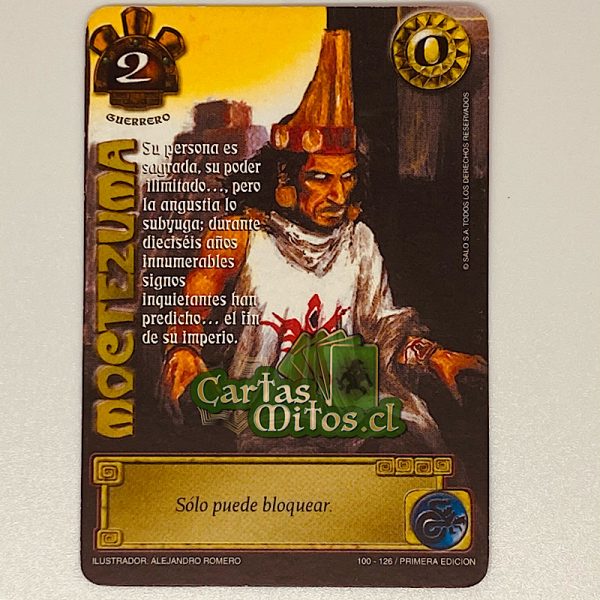 100/126 Moctezuma - Mitos Y Leyendas - La Ira Del Nahual - Cartas Mitos