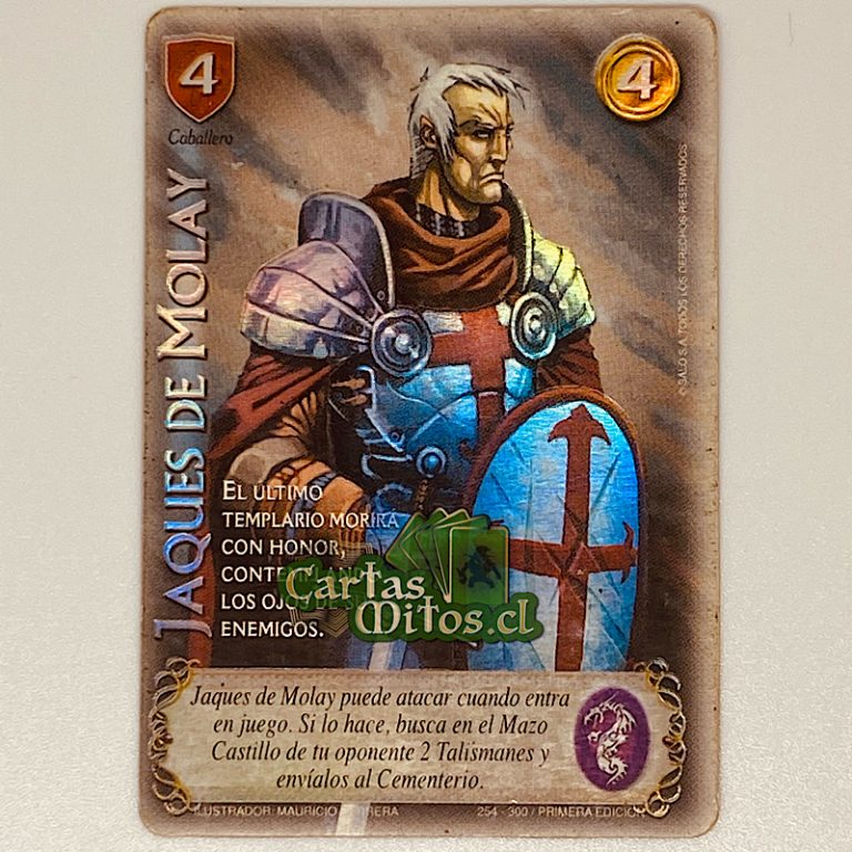 254/300 Jaques de Molay - Myl - Cruzada Extensión - Cartas Mitos
