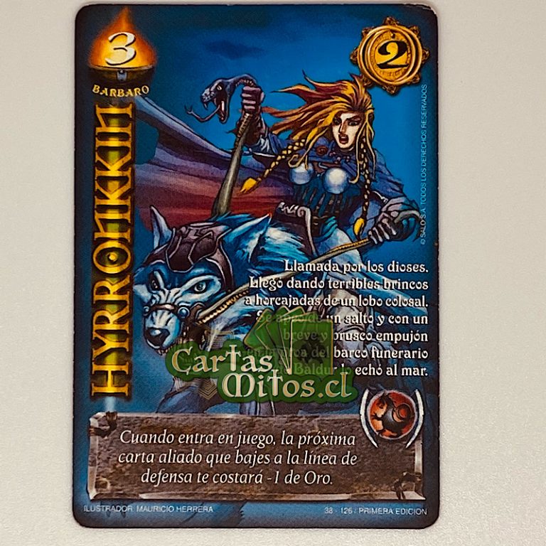 38/126 Hyrronkkin - Mitos Y Leyendas - Ragnarok - Cartas Mitos