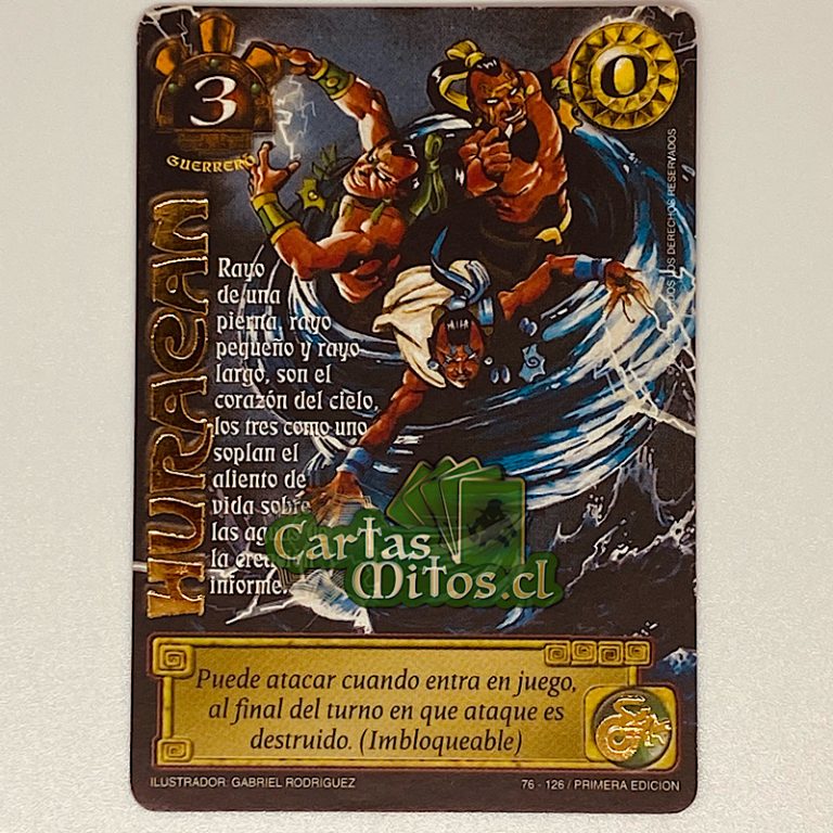 76/126 Huracán - Mitos Y Leyendas - La Ira Del Nahual - Cartas Mitos