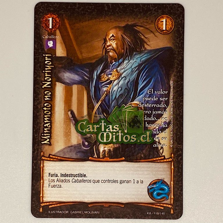 116/140 Minamoto no Noriyori - Mitos Y Leyendas - Katana - Cartas Mitos