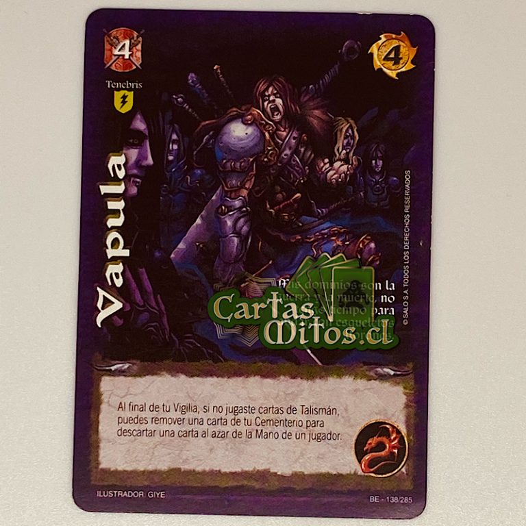 138/285 Vapula - Mitos Y Leyendas - Bestiario - Cartas Mitos