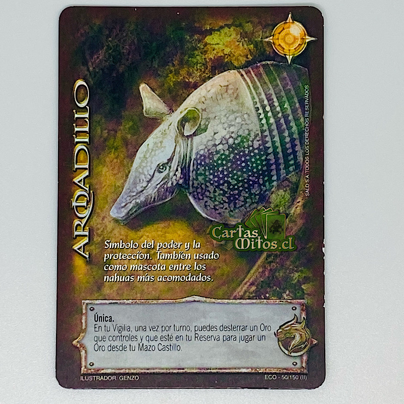 Armadillo - Mitos Y Leyendas - Carta Varias - Cartas Mitos