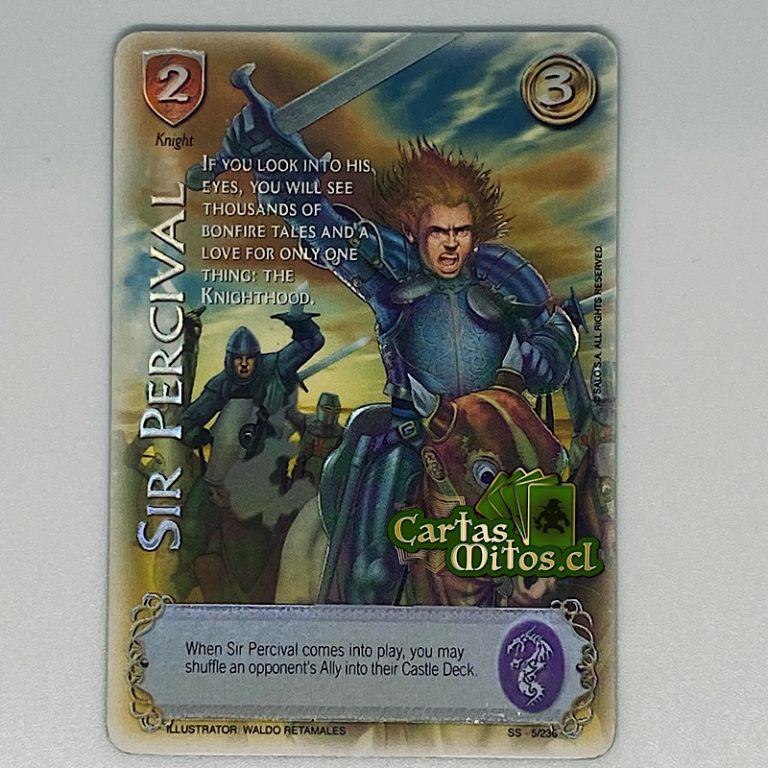 5/236 Sir Percival - Mitos Y Leyendas - Sacred Sword - Cartas Mitos
