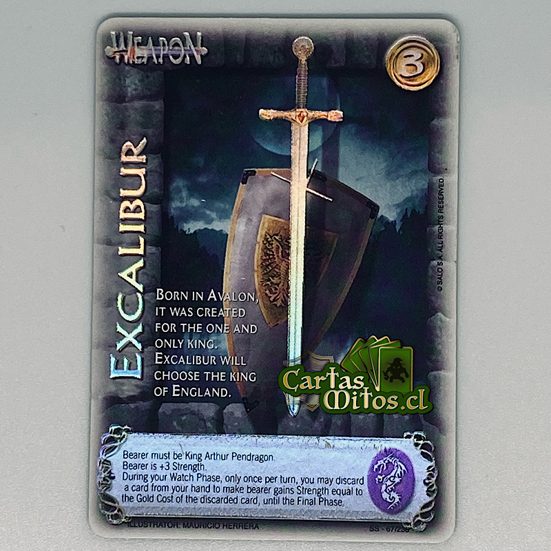 67/236 Excalibur - MyL - Sacred Sword - Cartas Mitos