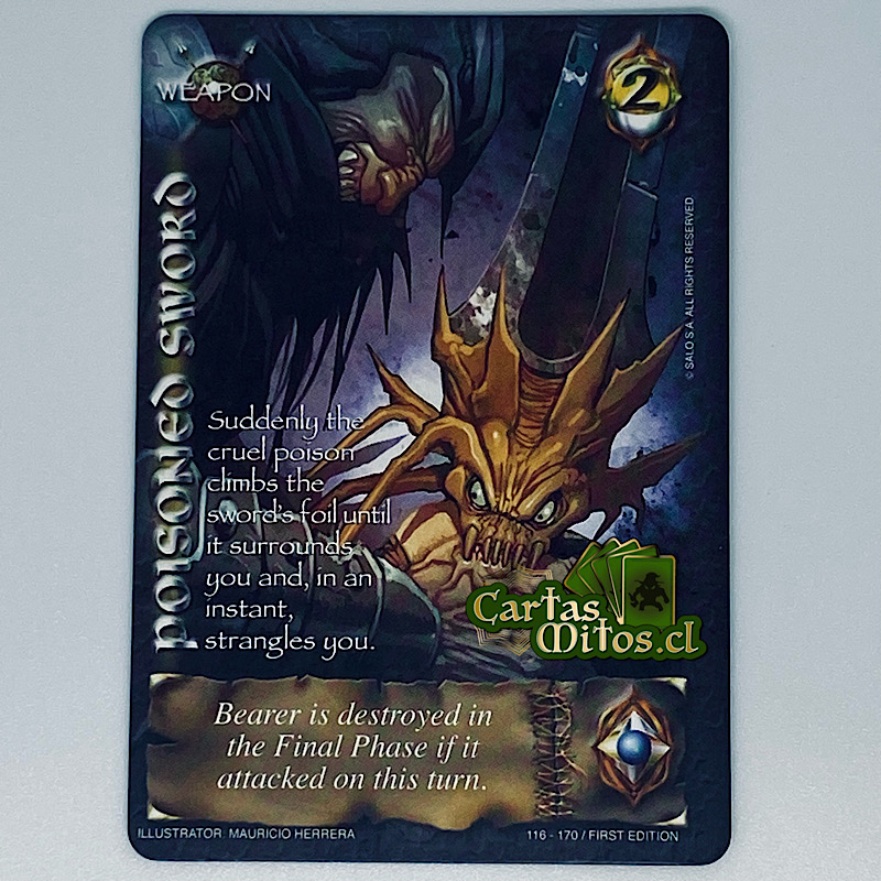 116/170 Poisoned Sword - Myths And Legends - Cartas Mitos